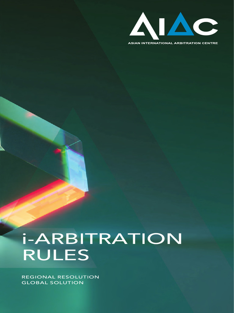 I Arb Rules PDF 2021 | PDF | Arbitral Tribunal | Arbitration