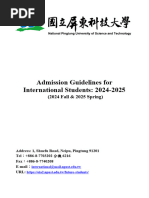 NTU 2024/2025 Admission Guidelines | PDF | Academic Degree | University ...