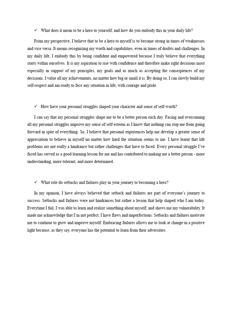 Essay | PDF | Self Esteem | Cognition