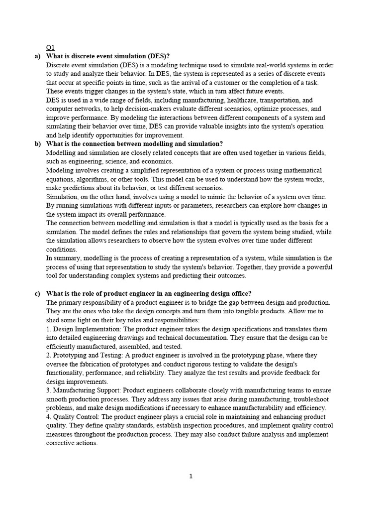 Tutorial Questions | PDF | Finite Element Method | Simulation