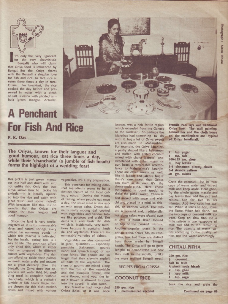 A Panache For Fish and Rice | PDF | Foods | Cuisine