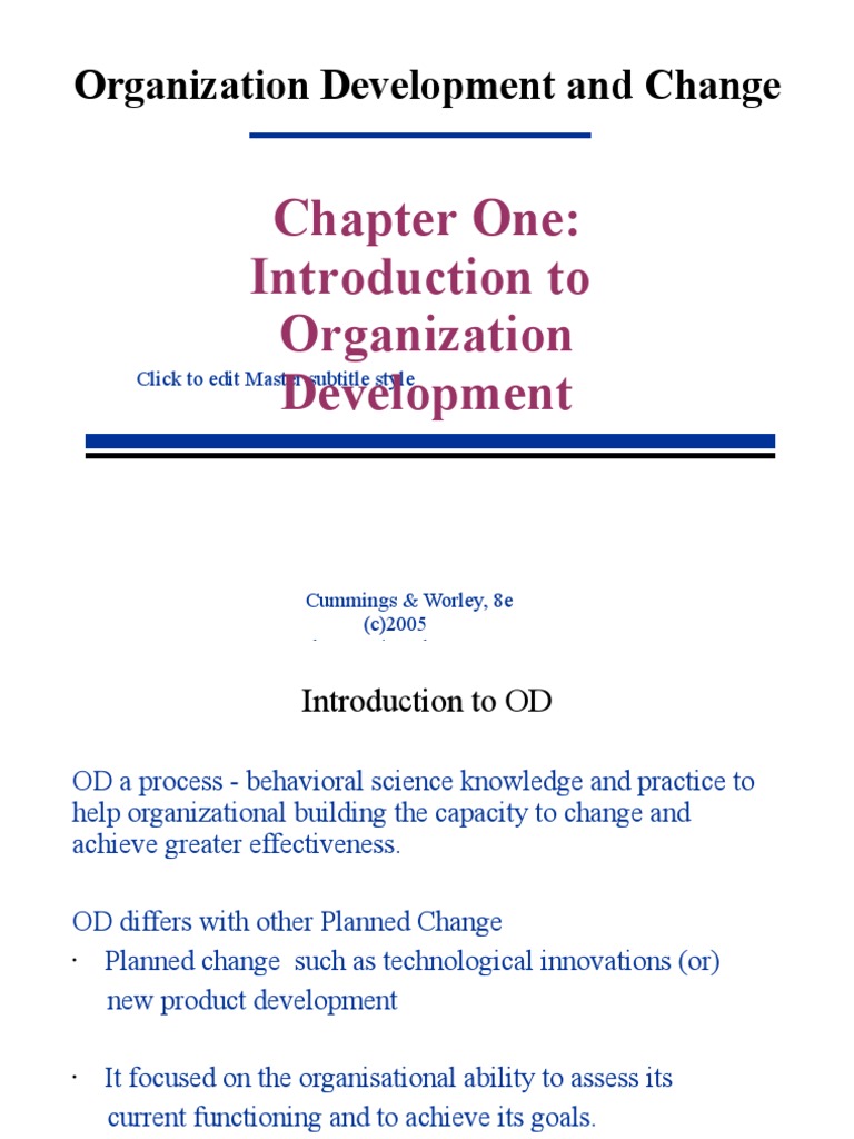 Organization Development and Change | PDF | Organization Development ...