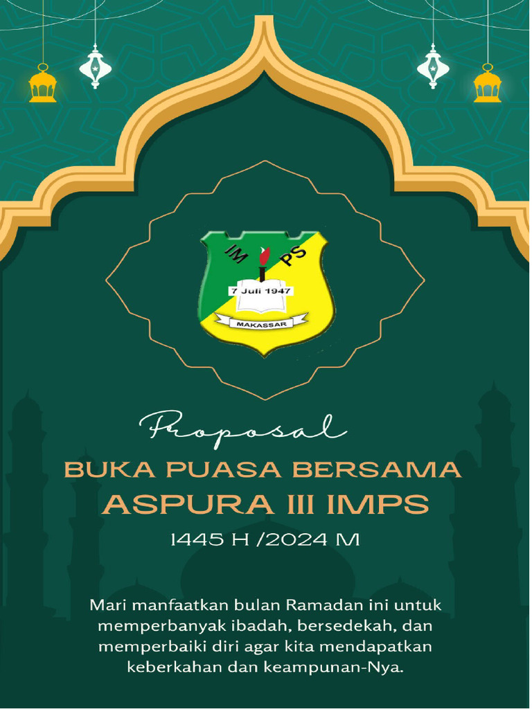 Proposal Bukber Aspura Iii Fix 2024 | PDF