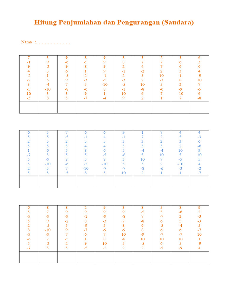 Hitung Saudara | PDF