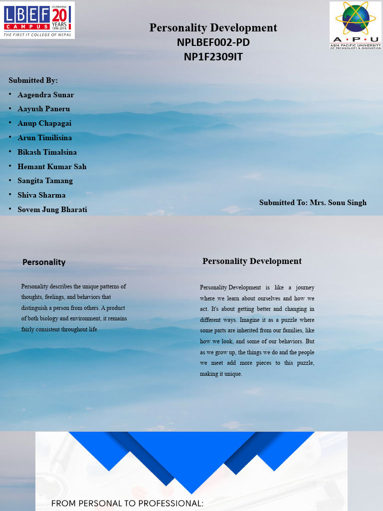 PD_Final Presentation Slides | PDF | Psychological Resilience | Mentorship