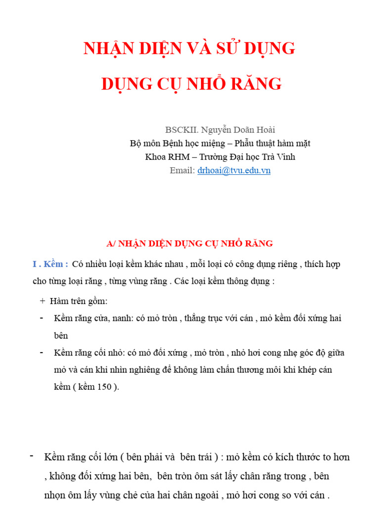 D NG C NH Răng | PDF