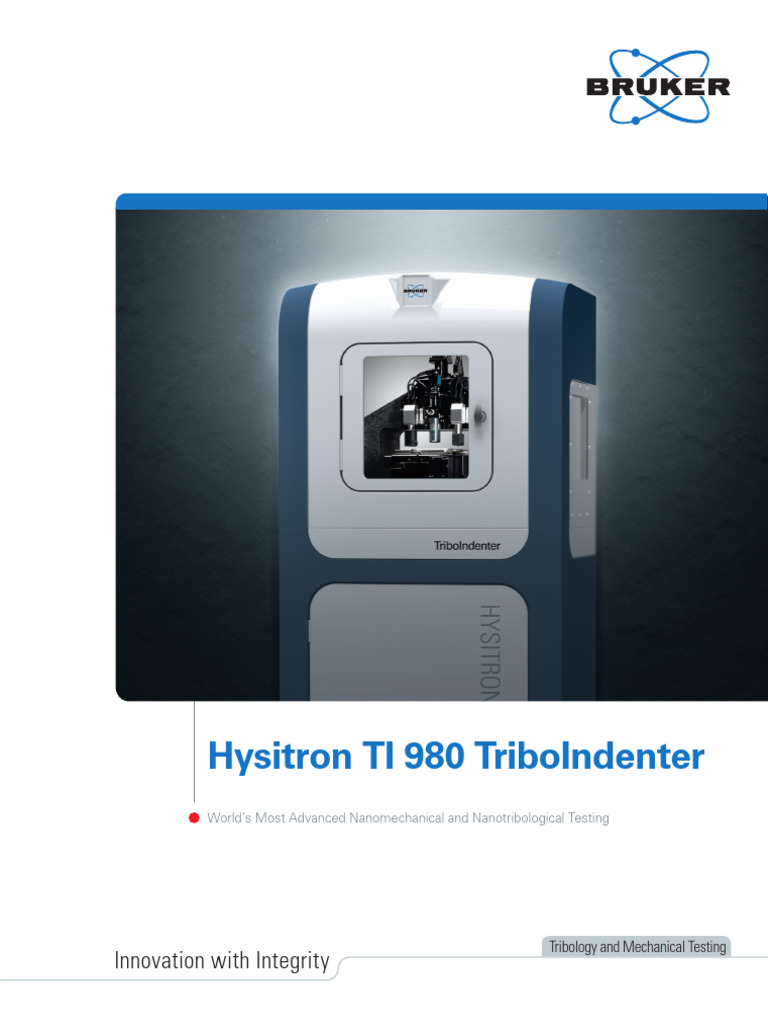 Hysitron TI 980 TriboIndenter Brochure BRUKER | PDF | Applied And ...