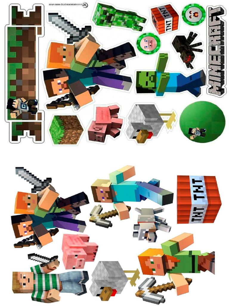 Cake Topper Elias Minecraft Mikecrack | PDF