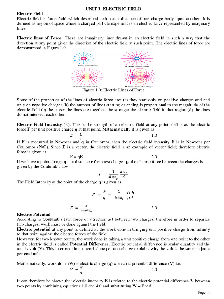 Week 3 | PDF | Electric Field | Capacitor
