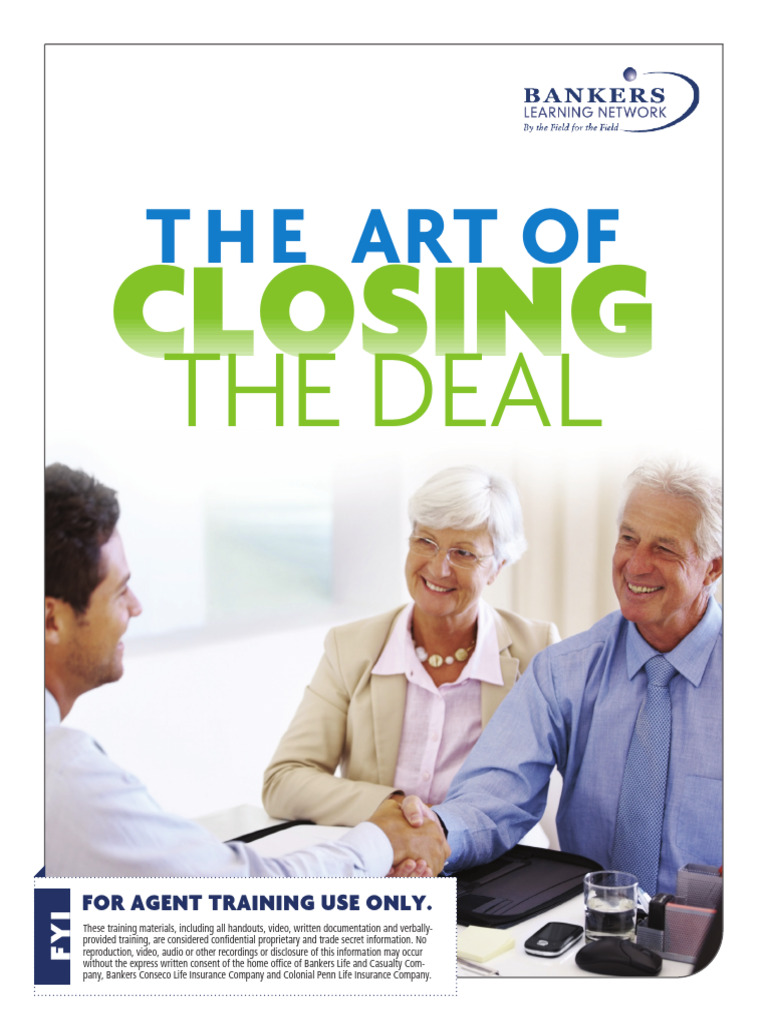 The Art of Closing The Deal | PDF | Insurance | Long Term Care