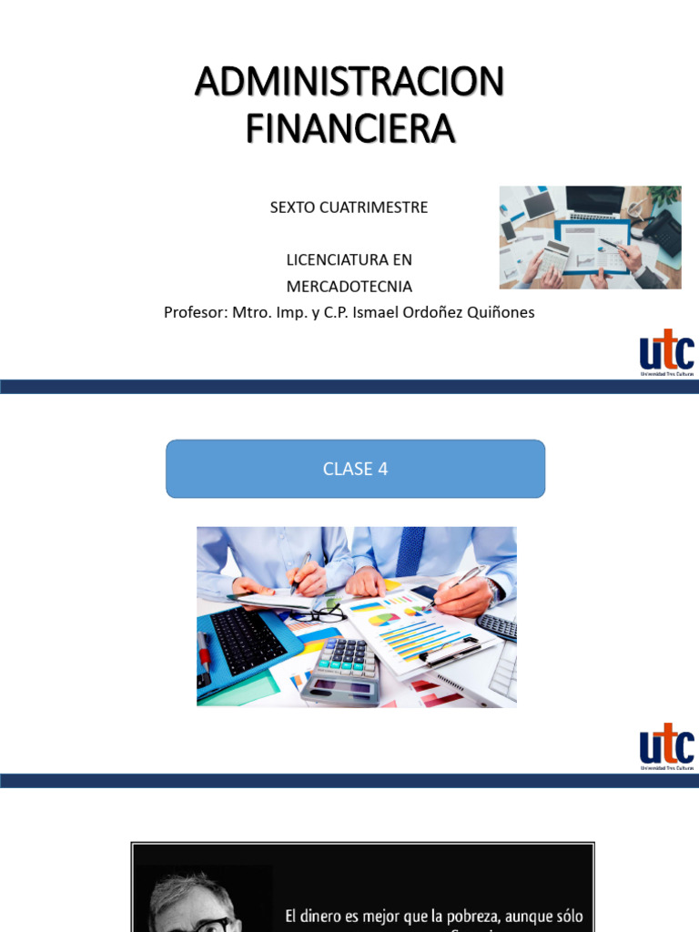 ADMINISTRACION FINANCIERA 4 | PDF | Contabilidad financiera | Dinero