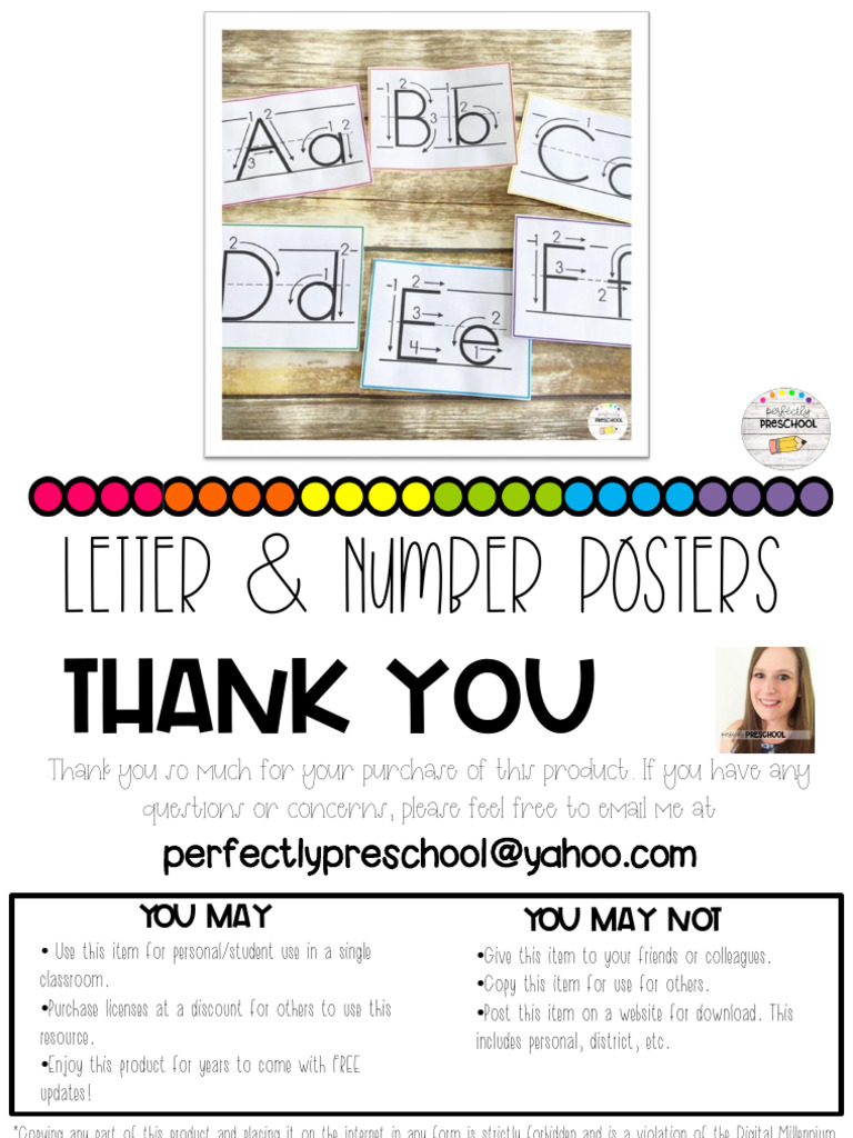Letter & Number Posters | PDF | Copyright Law | Freedom Of Expression Law