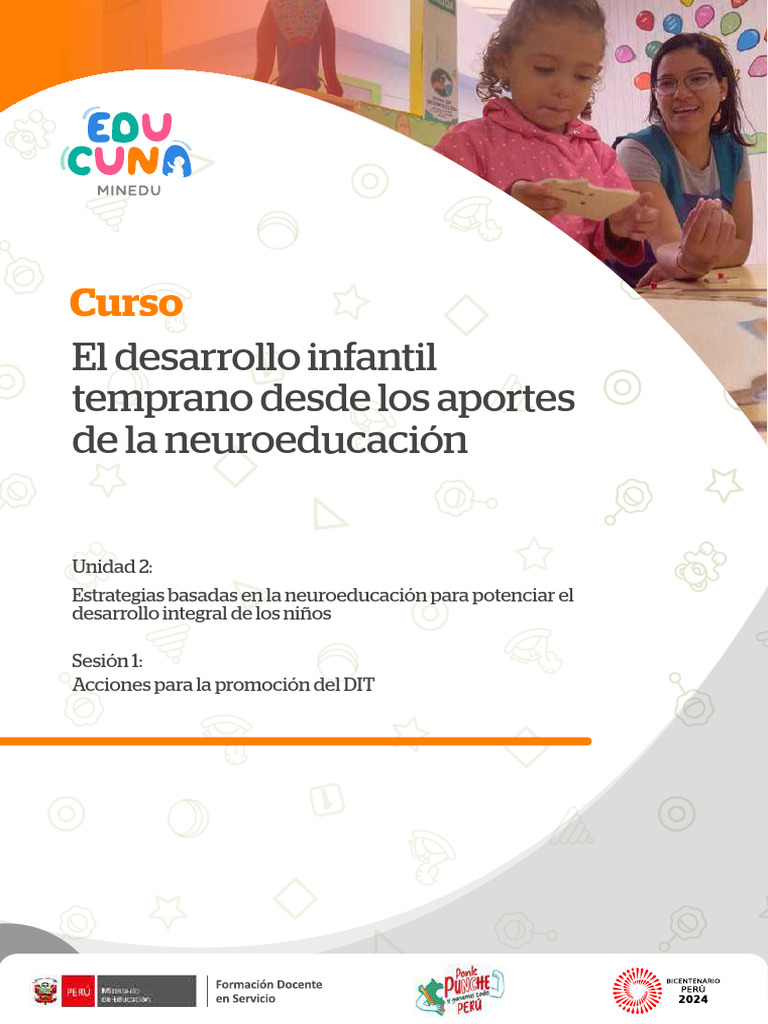 Fascículo U2S1 - El Desarrollo Infantil Temprano | PDF | Memoria | Atención
