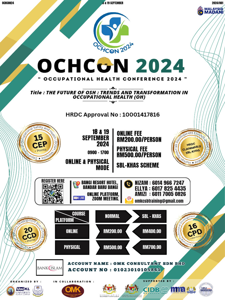OCHCON 2024: Trends in Occupational Health | PDF | Occupational Safety ...