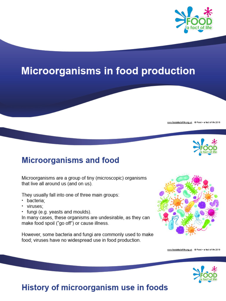 Microorganisms in Food Production | PDF | Fermentation In Food ...