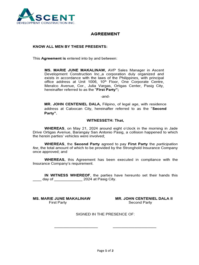 Agreement Insurance | PDF | Private Law | Common Law