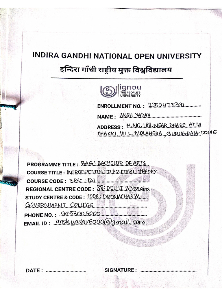 Bag 2350473391 BPSC-131 | PDF