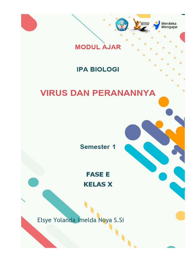 Modul Ajar Biologi (Virus Dan Peranannya) | PDF