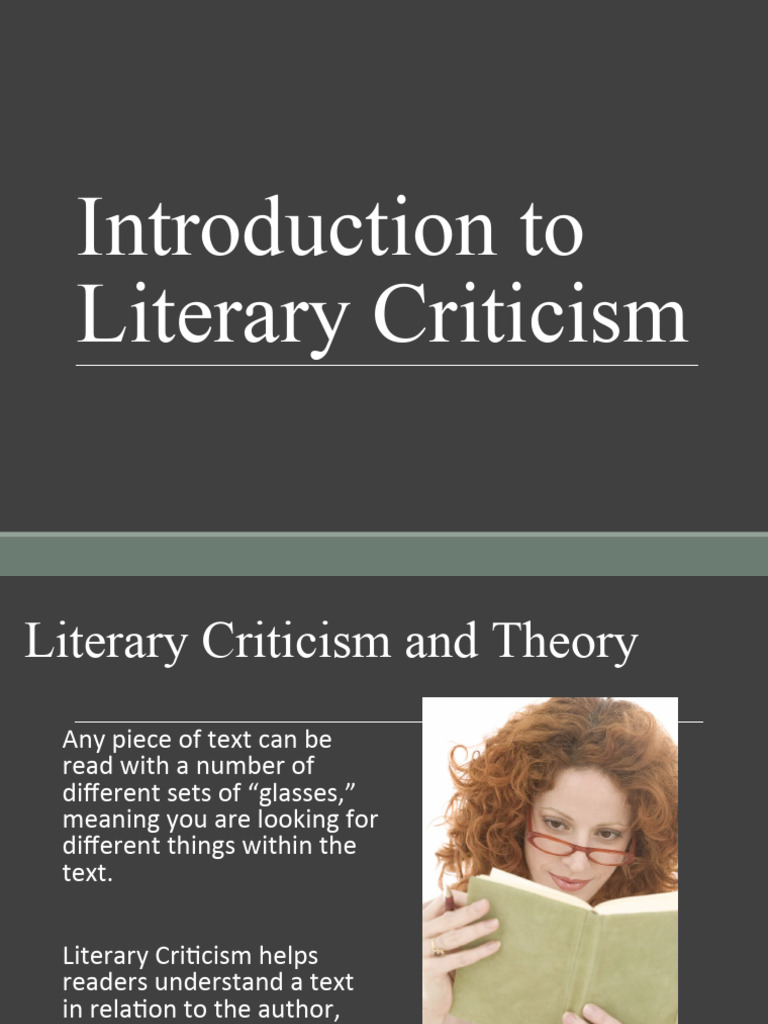 LiteraryCriticismPPT 1 | PDF | Id