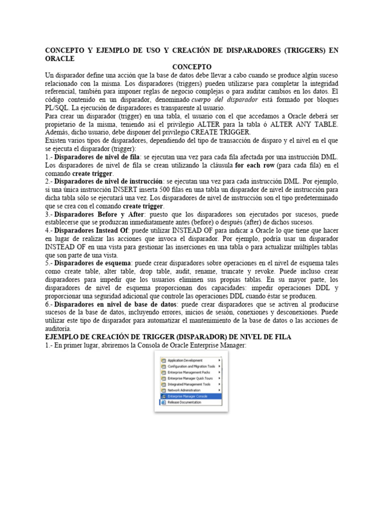 Triggers Material Pdf Sql Programación De Computadoras 