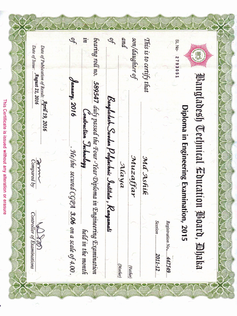 Md Ashik Certificate | PDF