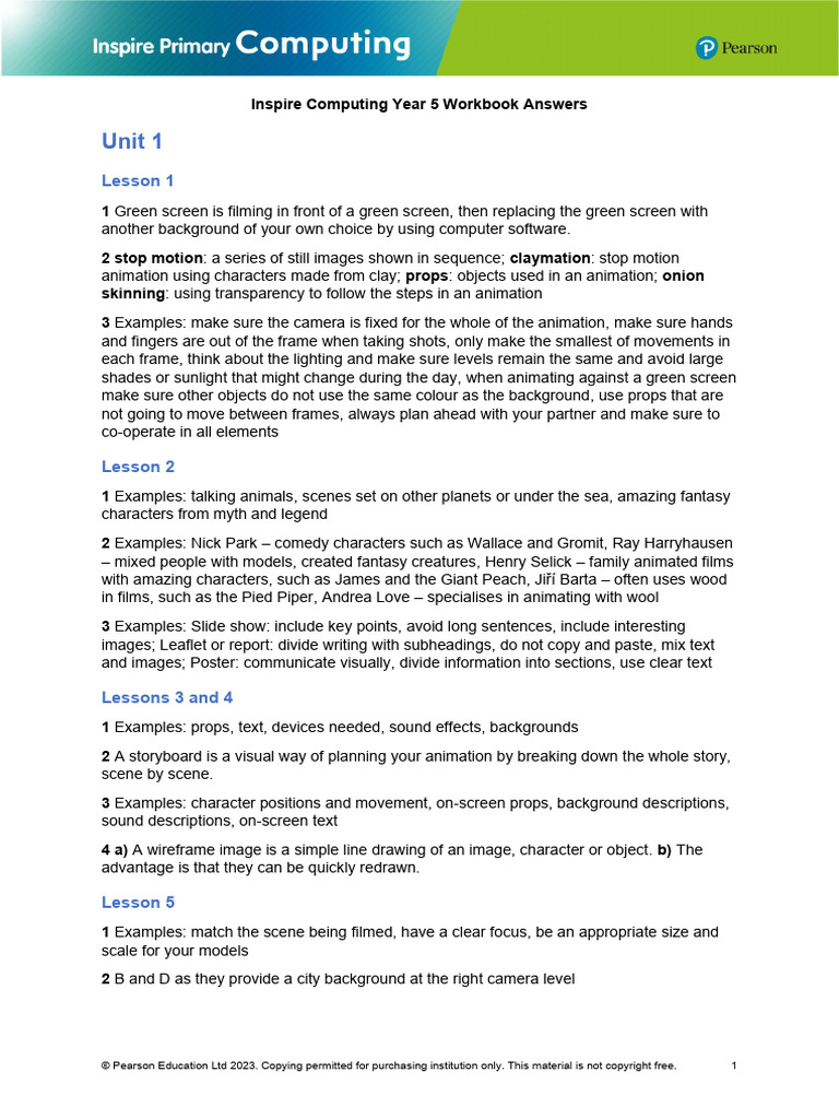 InspireComputing Y5 WB Answers | PDF | Computer Network | World Wide Web
