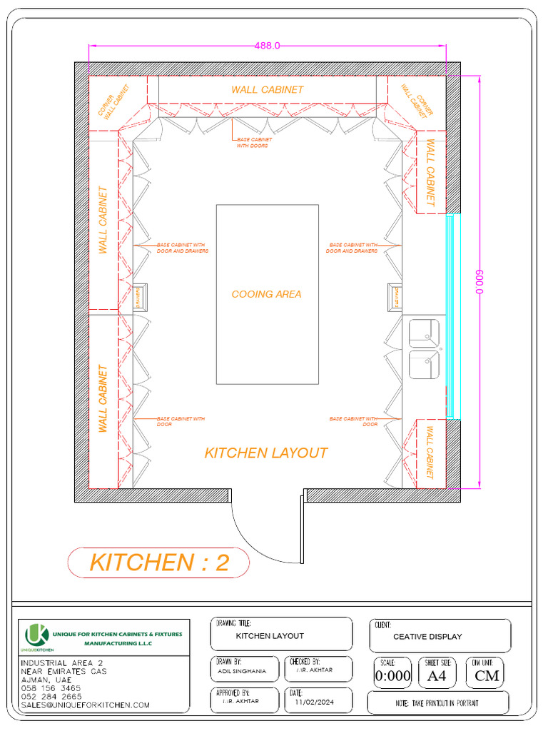 Kitchen Layout - 2 (CD) 11-02-2023 | PDF