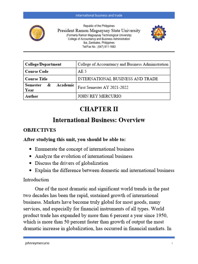 Module 2 | PDF | Exports | Trade