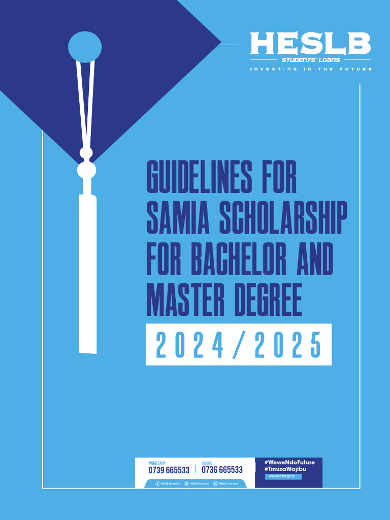 Guidelines For 2024-2025 Samia Scholarship - English 08072024 | PDF | Tanzania
