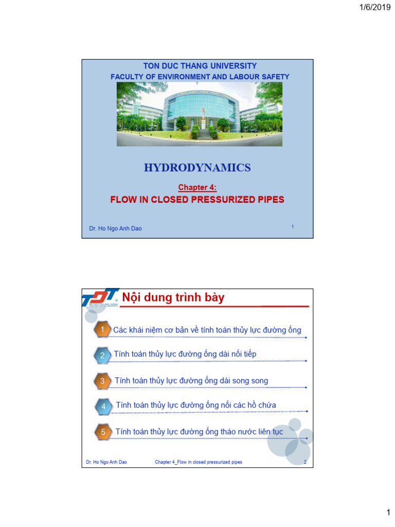 Chapter 4 - Flow in Closed Pressurized Pipes (Compatibility Mode) | PDF