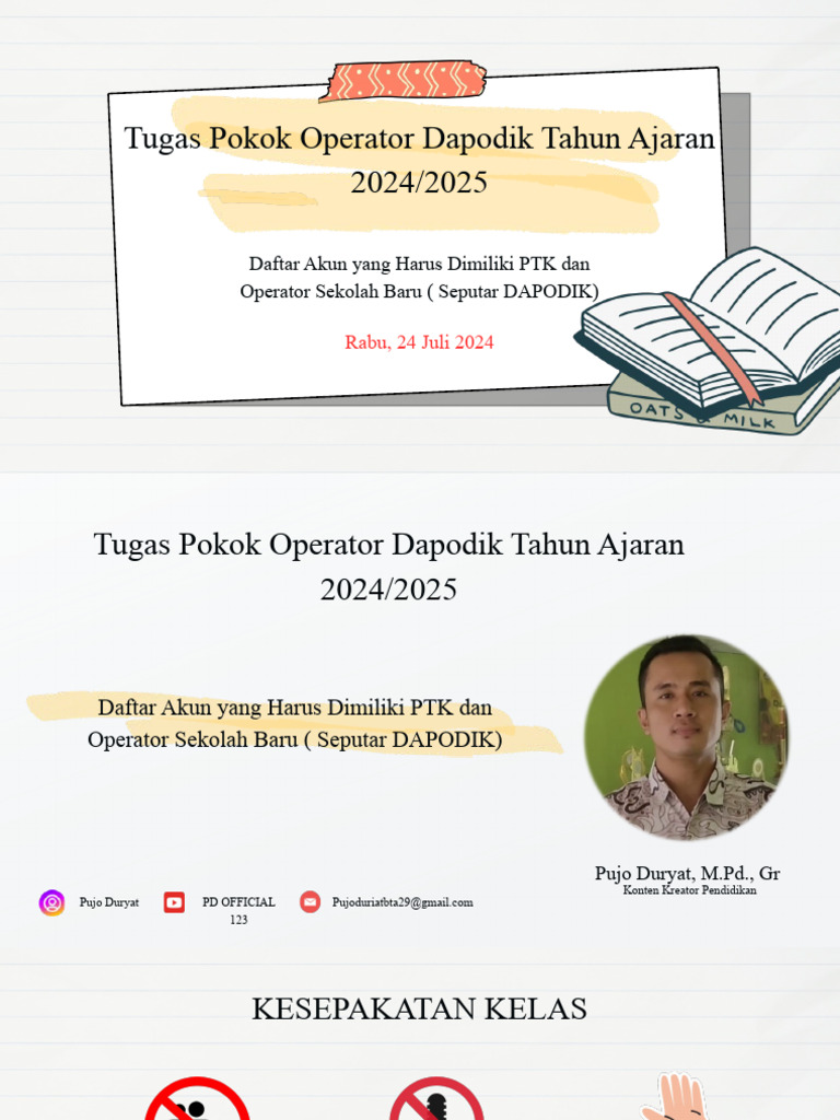 Tugas Operator Dapodik 2024/2025 | PDF