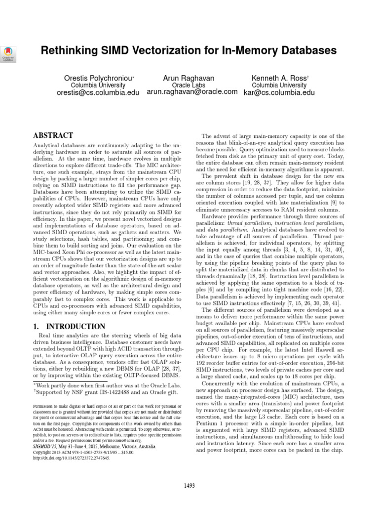 Rethinking SIMD | PDF | Central Processing Unit | Parallel Computing