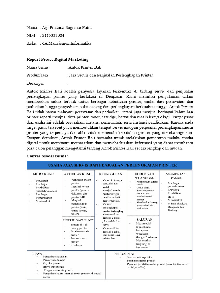 Agi Pratama Sugianto Putra - Project UAS | PDF