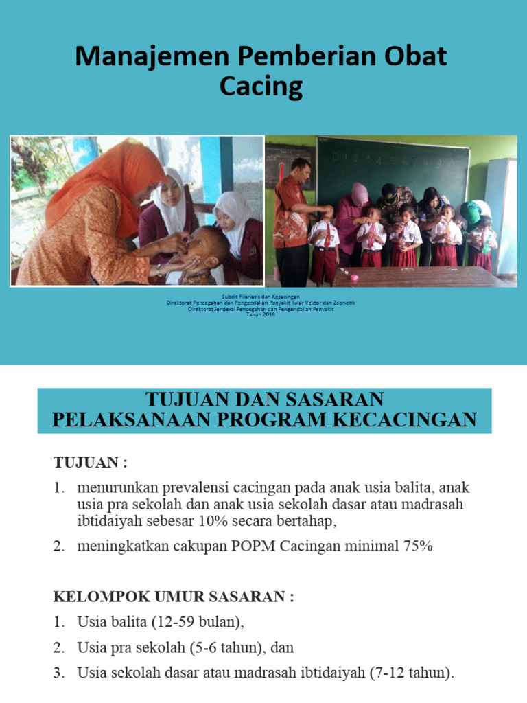 Manajemen Pemberian Obat Cacing | PDF | Kesehatan Holistik