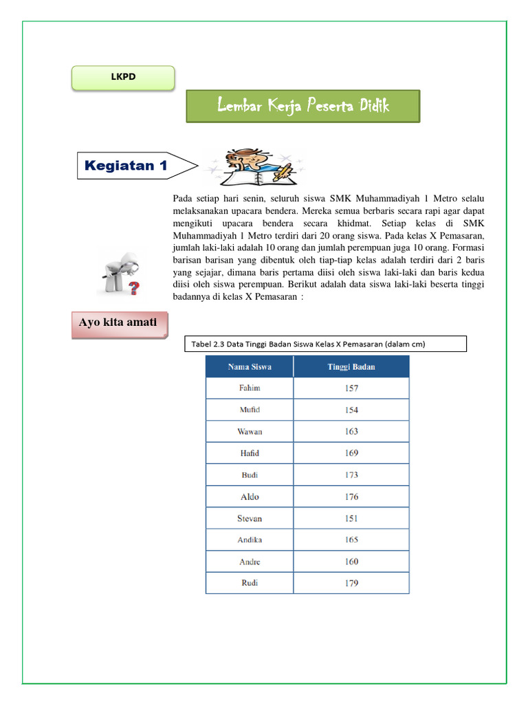 LKPD Barisan Dan Deret | PDF | Game & Aktivitas | Metode & Bahan Ajar