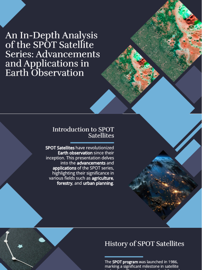 Slidesgo An in Depth Analysis of The Spot Satellite Series Advancements and Applications in ...