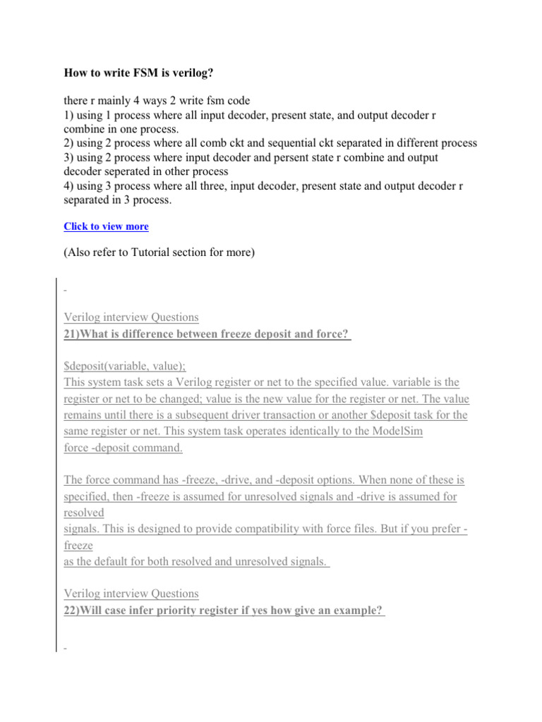 how-to-write-fsm-is-verilog | PDF how-to-write-fsm-is-verilog | PDF