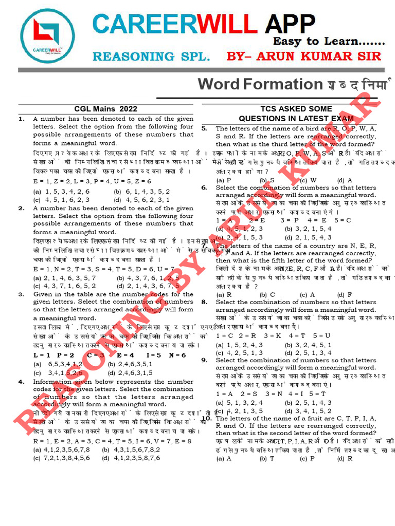 338044word Formation (Updated) - Crwill | PDF