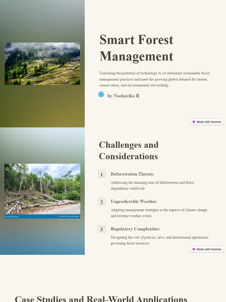 Smart Forest Management | PDF | Logging | Forestry