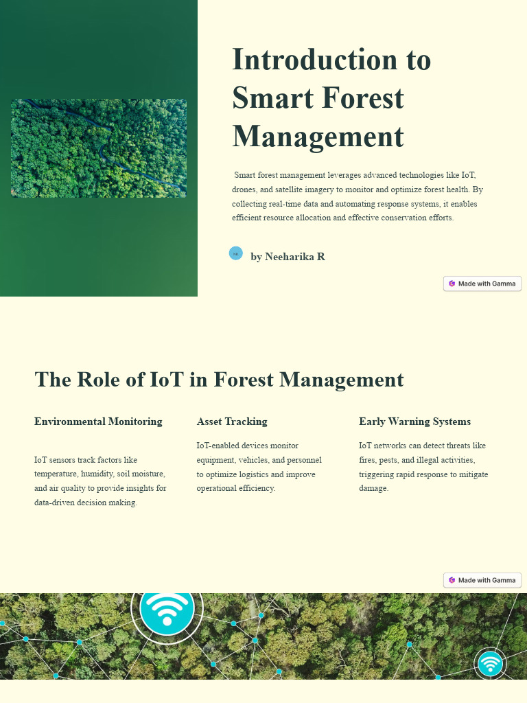 Introduction To Smart Forest Management | PDF | Internet Of Things ...