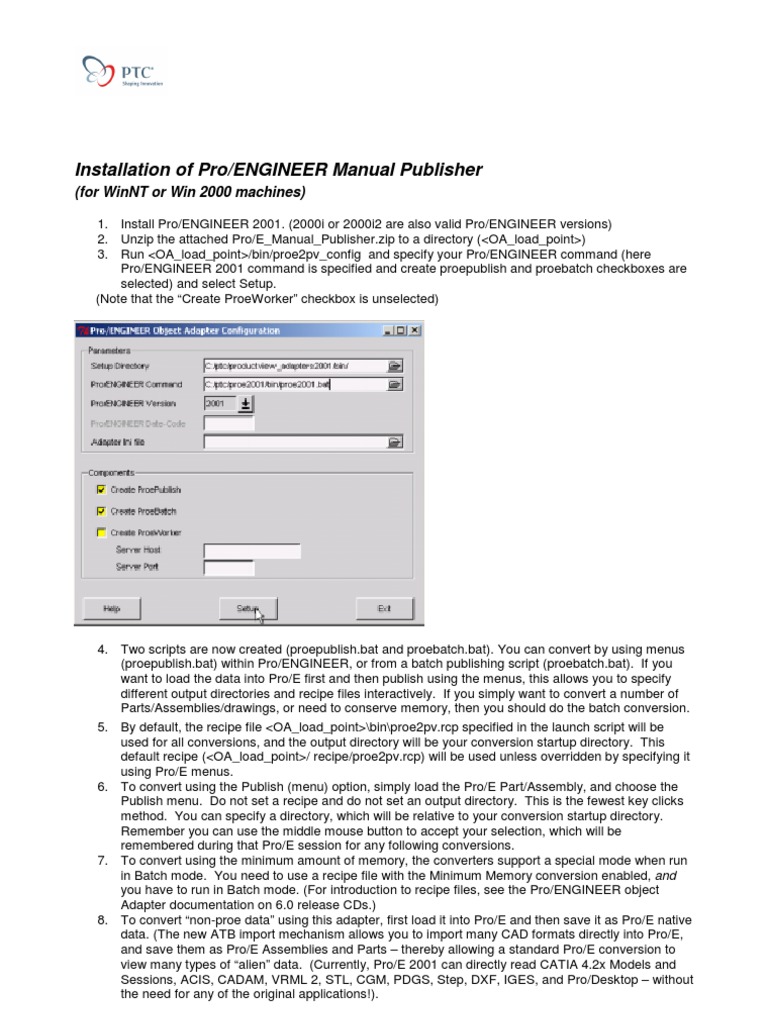 ProE Manual Publisher Readme | PDF | File Format | Computer File