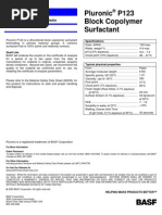 Tetronic 904 Block Copolymer Surfactant: Technical Bulletin | PDF ...