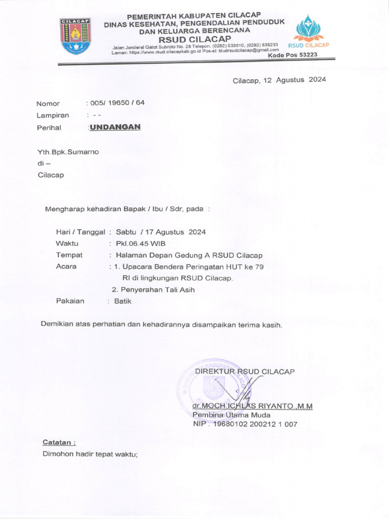 Contoh Undangan | PDF