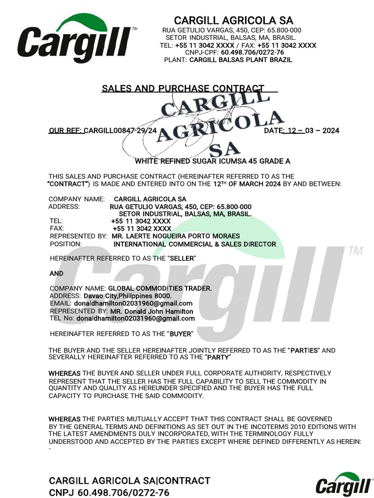 Cargill Spa | PDF | Arbitration | Business Law