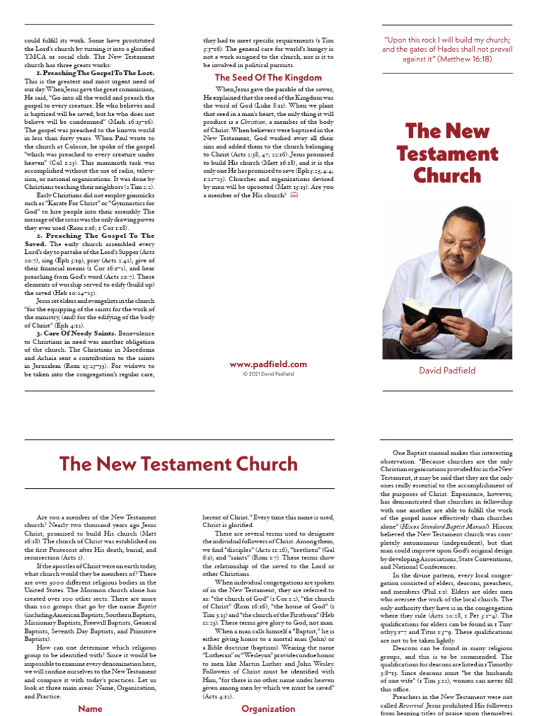 Church | PDF | Jesus | Elder (Christianity)