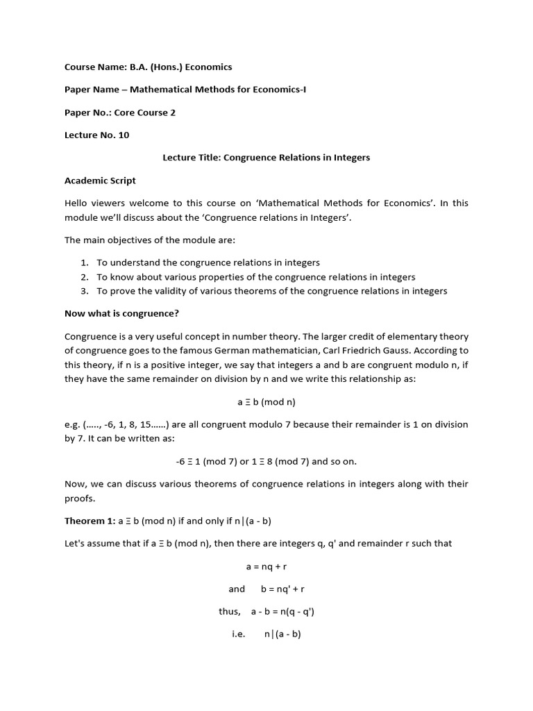 M10Q2 | PDF | Discrete Mathematics | Mathematics