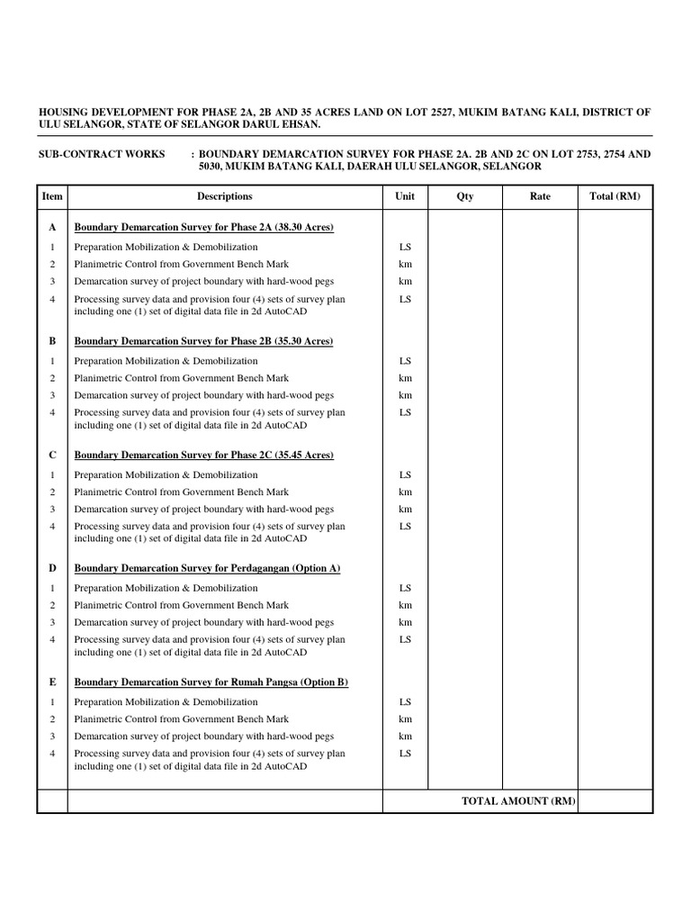 Boundary Demarcation Survey Plans | PDF | Technology & Engineering
