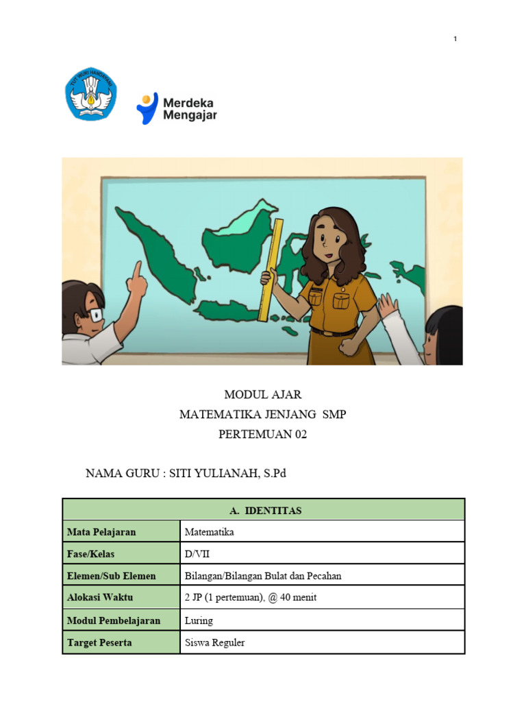 Modul Ajar Matematika - TP 2 | PDF