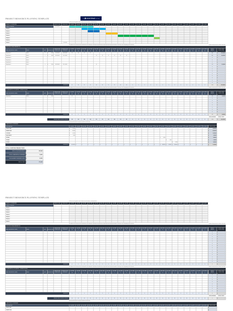 IC Project Resource Planning Template 11426 | PDF | Working Time