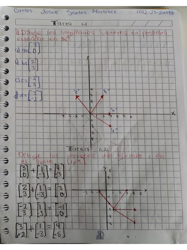 Tarea 1 vectores | PDF
